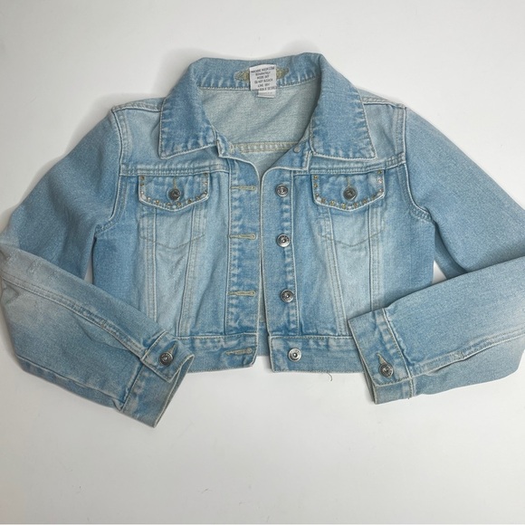 YMI | Jackets & Coats | Ymi Jean Jacket Size M Girls Faded Wash Denim ...